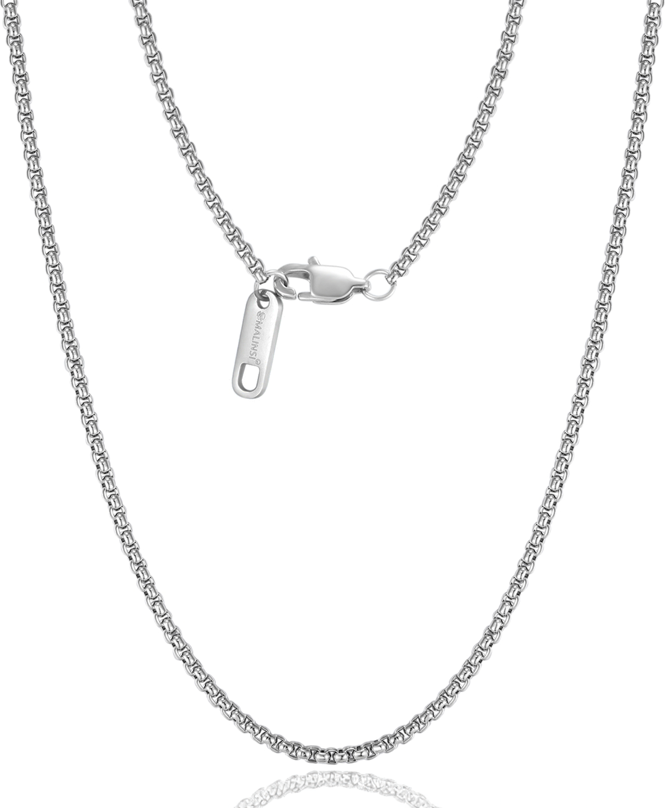 Anker Chain Ketting | Compleet RVS 60cm | Zilver – Malinsi Jewelry